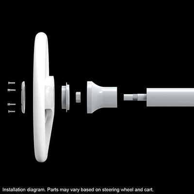 Wood Doubletake Pilot Golf Cart Steering Wheel and Adapter - WHEELZ ...